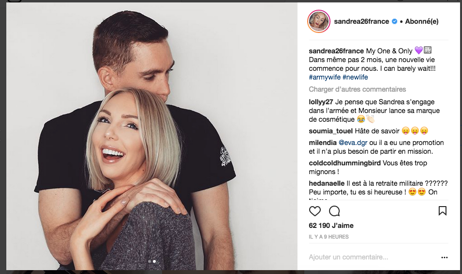 Sandrea annonce une belle nouvelle - Les Gens d'Internet